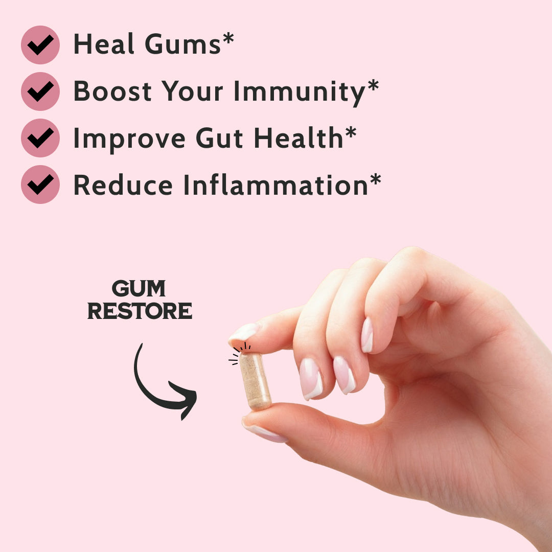 Gum Restore Supplement - Gum Resilience Formula, Whole Food Supplement ...